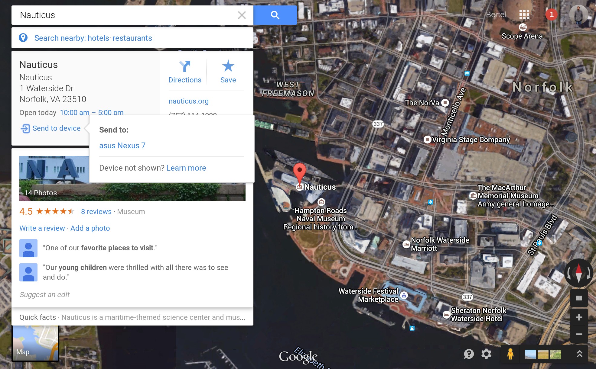 Google Adds Send To Device Button On The Desktop Google Maps 