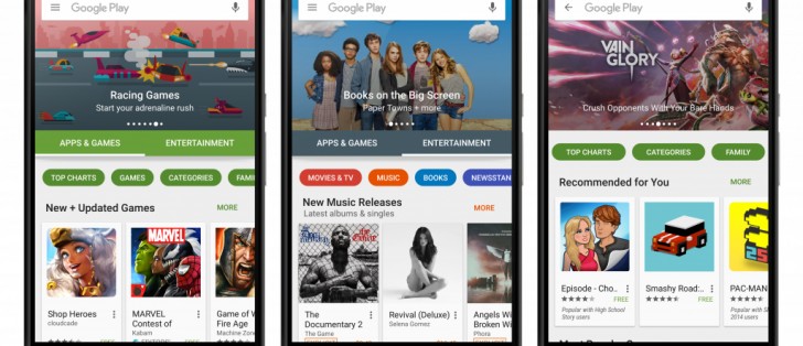 Redesigned Google Play Store is now rolling out - GSMArena blog Redesigned Google Play Store is now rolling out - GSMArena blog