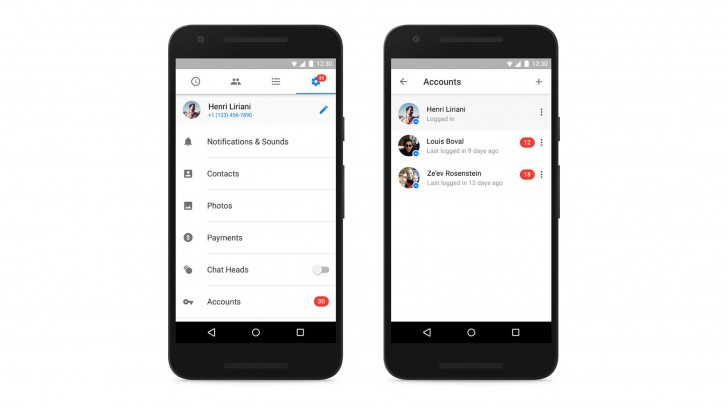 Multiple accounts supported on Facebook Messenger for Android ...