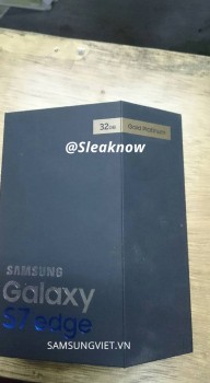 Samsung Galaxy S7 edge retail box has most specs written on it ...