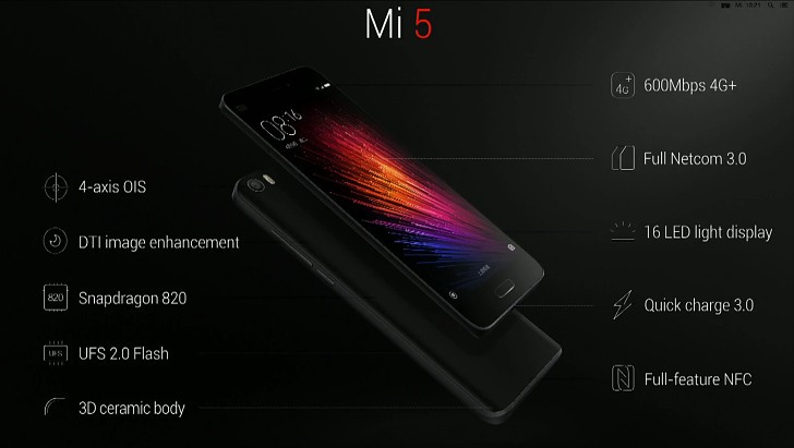 Xiaomi announces Mi 5 at MWC 2016 - GSMArena.com news