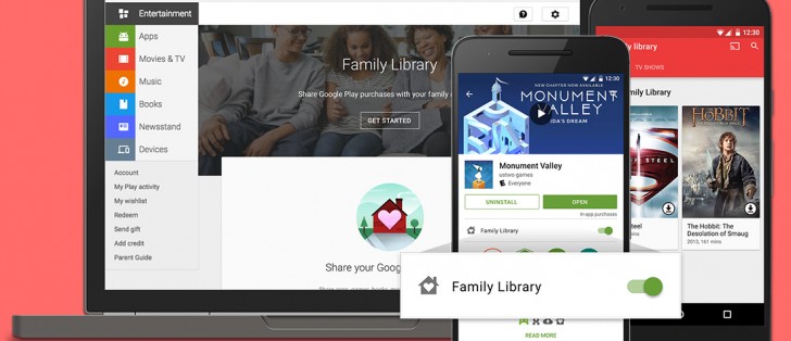 Google finally announces Play Family Library, up to six members can ...