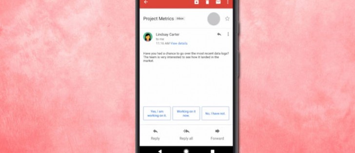 Google adds Smart Reply in Gmail for Android and iOS - GSMArena.com news