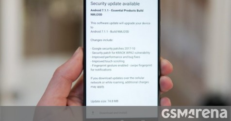 Essential Phone update brings October security fixes, improved touch ...