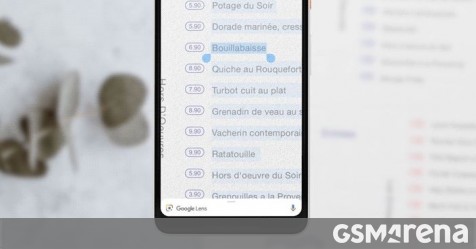 Google Lens gets smart text selection and real time lookup - GSMArena ...
