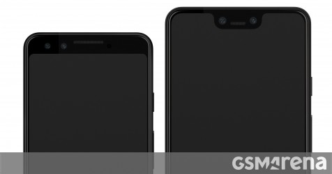 Here's another set of Pixel 3 and 3XL renders, with plenty of ...
