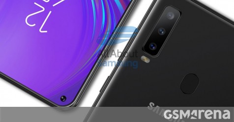 First renders of Galaxy A8s show Samsung's first display with a cutout ...