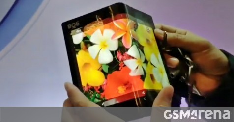 BOE demos foldable display with impressively small bend radius ...