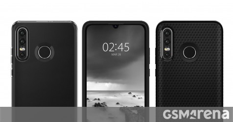 Huawei P30 Lite's design leaks through case renders, triple rear camera ...