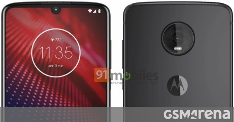 Motorola Moto Z4 image leaks showing off waterdrop notch and a single ...