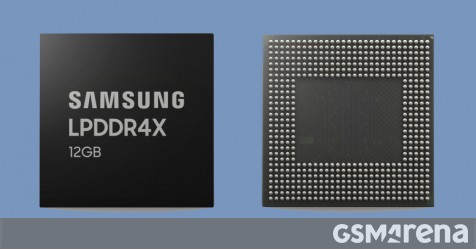 Samsung starts producing 12GB LPDDR4X DRAM modules for phones ...