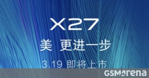 vivo X27 to launch on March 19 with a pop-up camera - GSMArena.com news