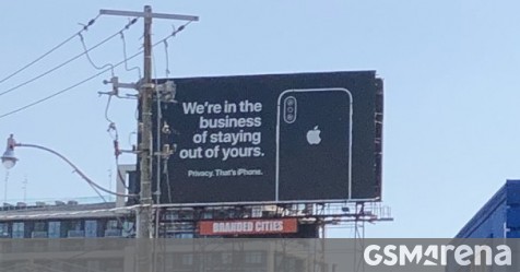 Apple mocks Google’s privacy issues with a new billboard - GSMArena.com ...