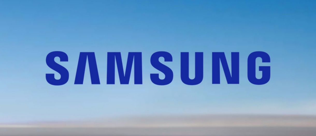 Samsung Logo Blue Background