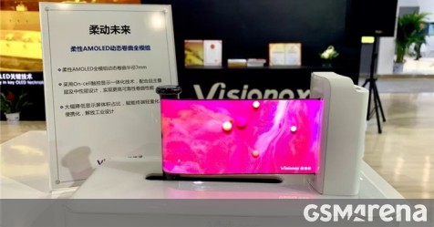 Visionox introduces a foldable clamshell smartphone and rollable OLED panel - GSMArena.com news