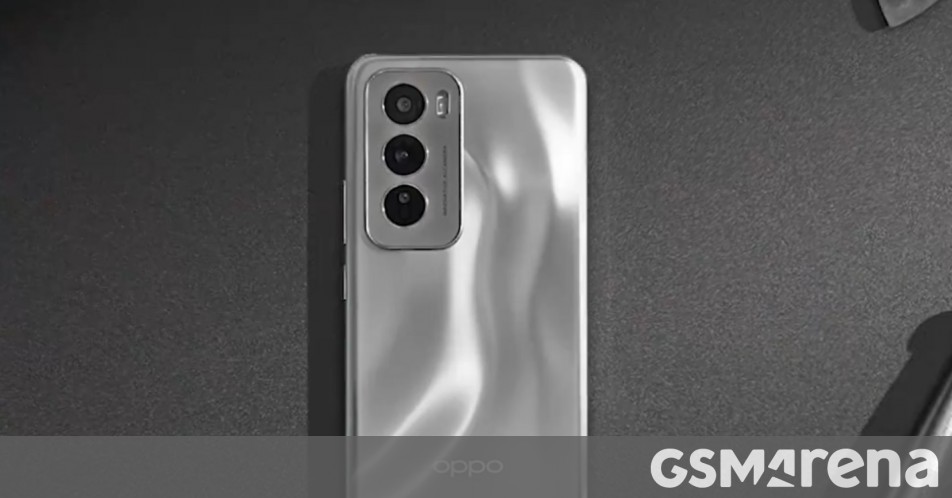 Global Oppo Reno12's Astral Silver model appears in official teasers ...