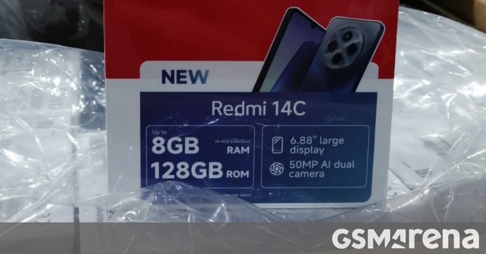 Redmi 14C leaked retail box reveals design, key specs - GSMArena.com news
