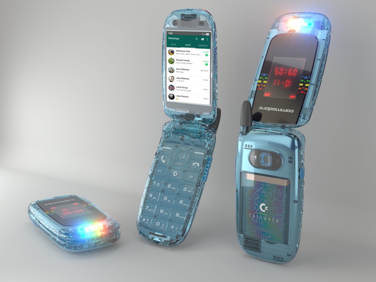 Commodore komt met opvallende flipphone die apps draait, maar sociale ...
