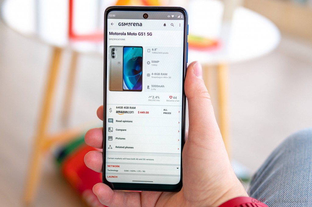 Motorola Moto G51 5G pictures, official photos