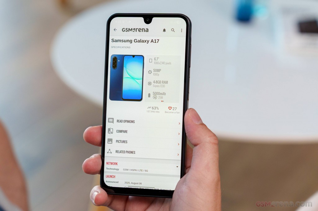 Samsung Galaxy A17 pictures, official photos