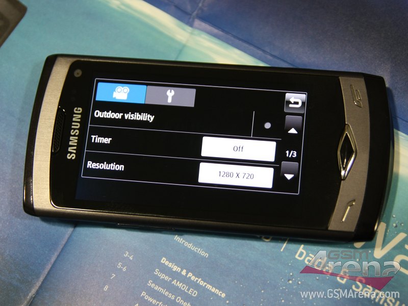 Samsung S8500 Wave pictures, official photos